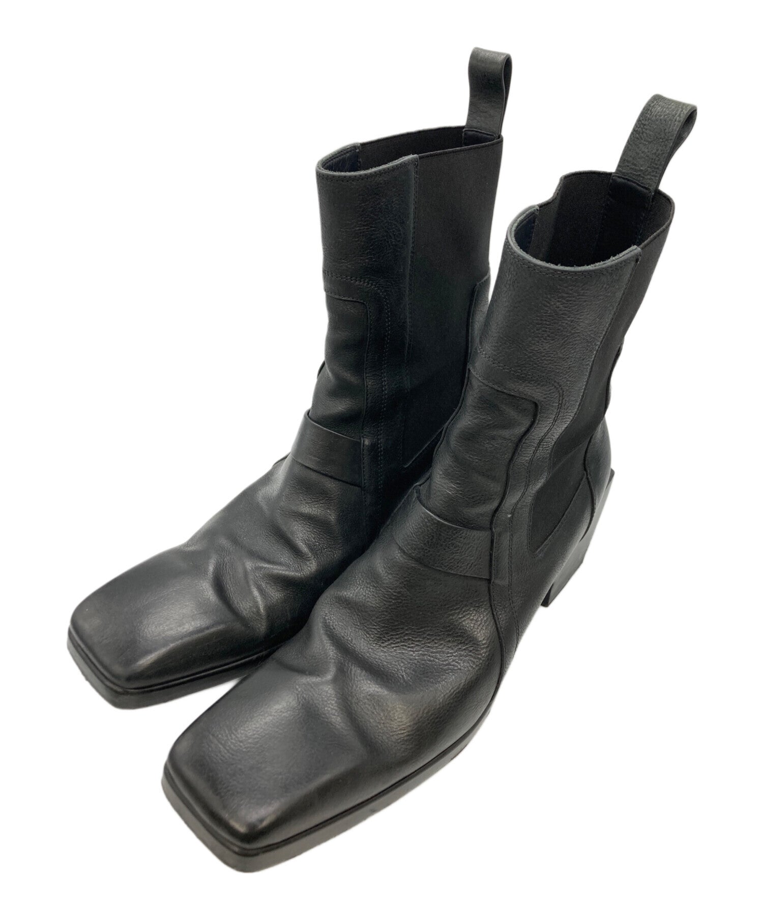 [Pre-owned] RICK OWENS Square Toe Side Gore Boots – Archive Factory