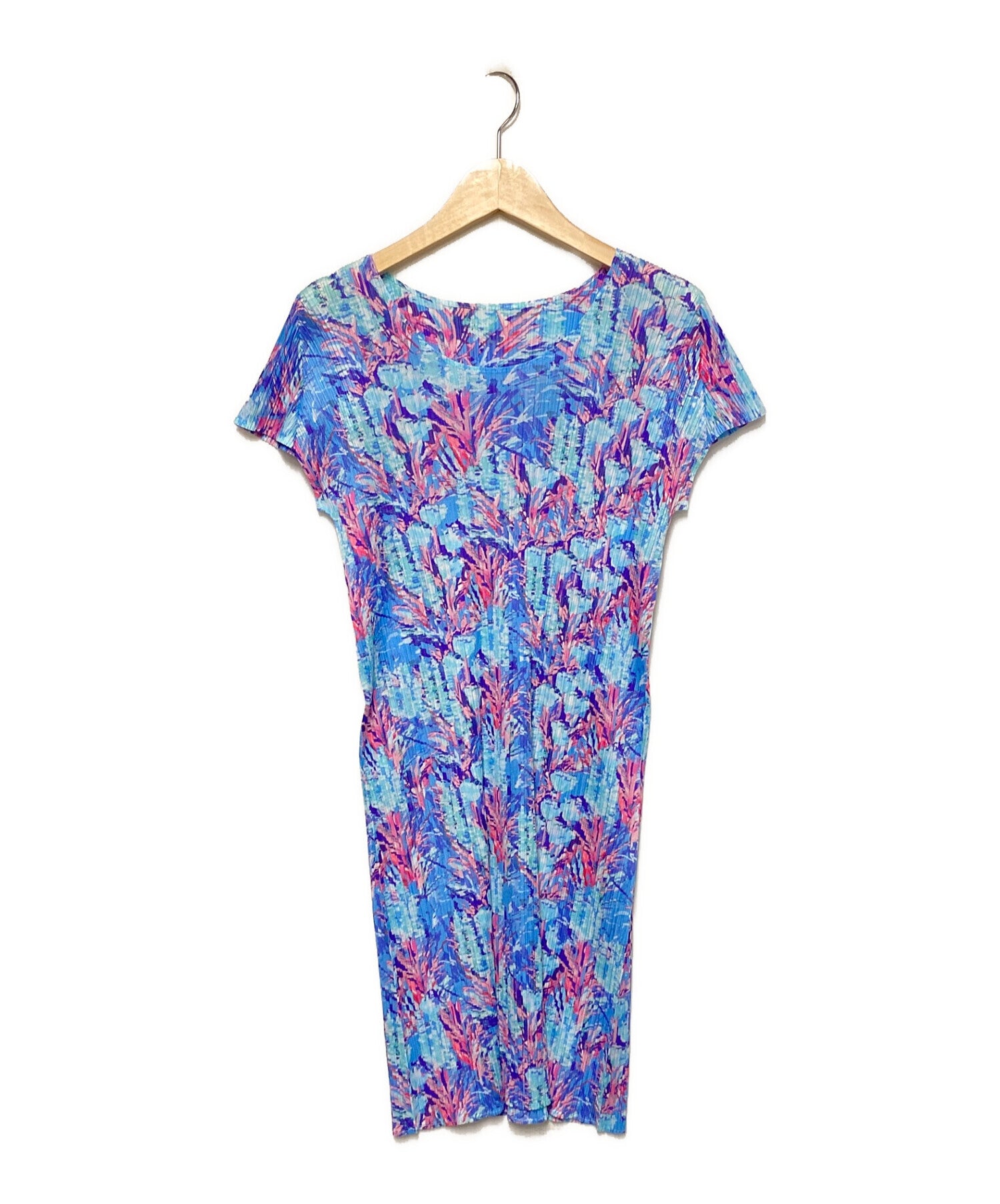 [Pre-owned] PLEATS PLEASE Floral Pattern Pleated Dress – Archive Factory