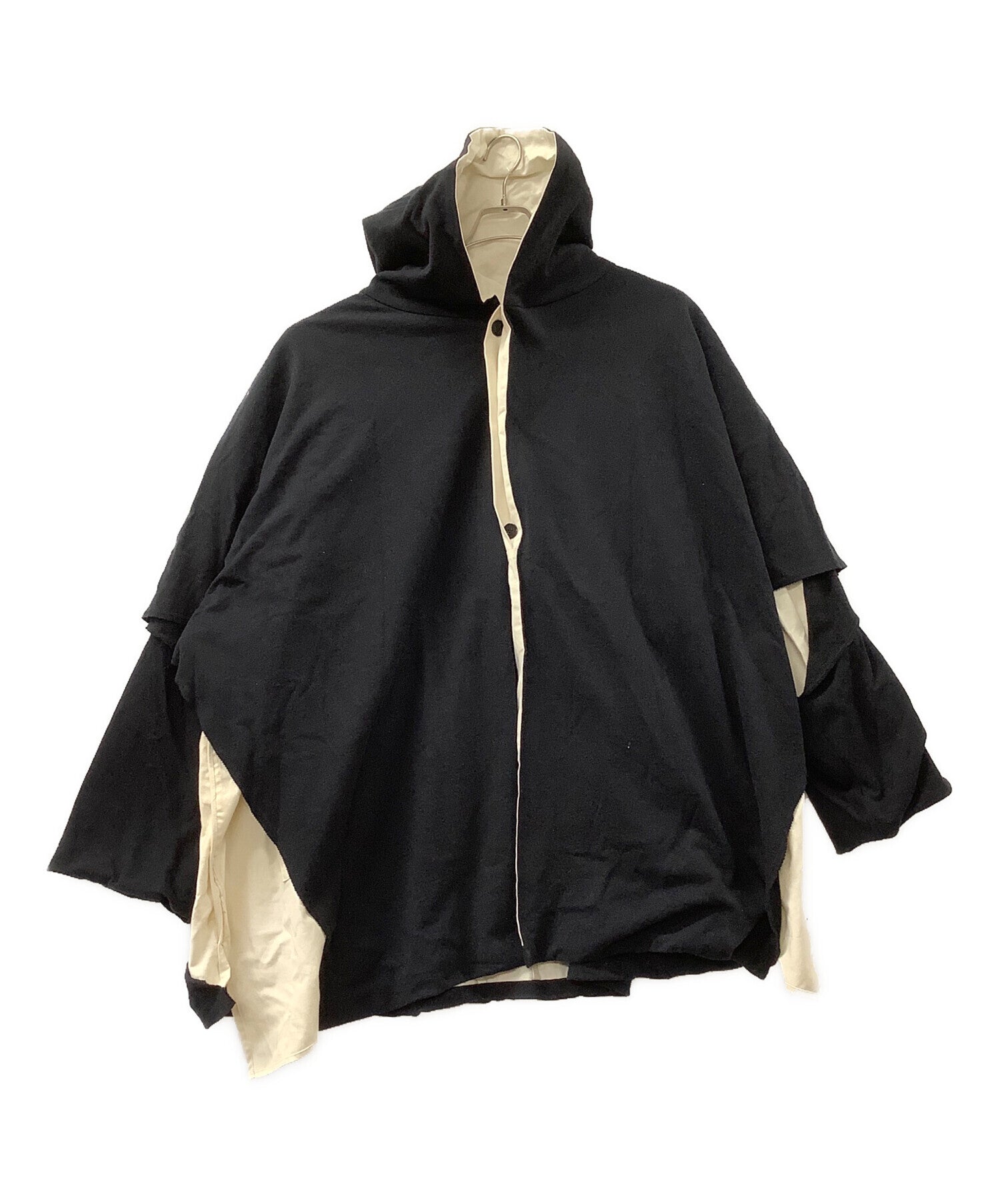 [Pre-owned] GROUND Y Zip-up layered cloak coat GK-T01-005 – Archive Factory
