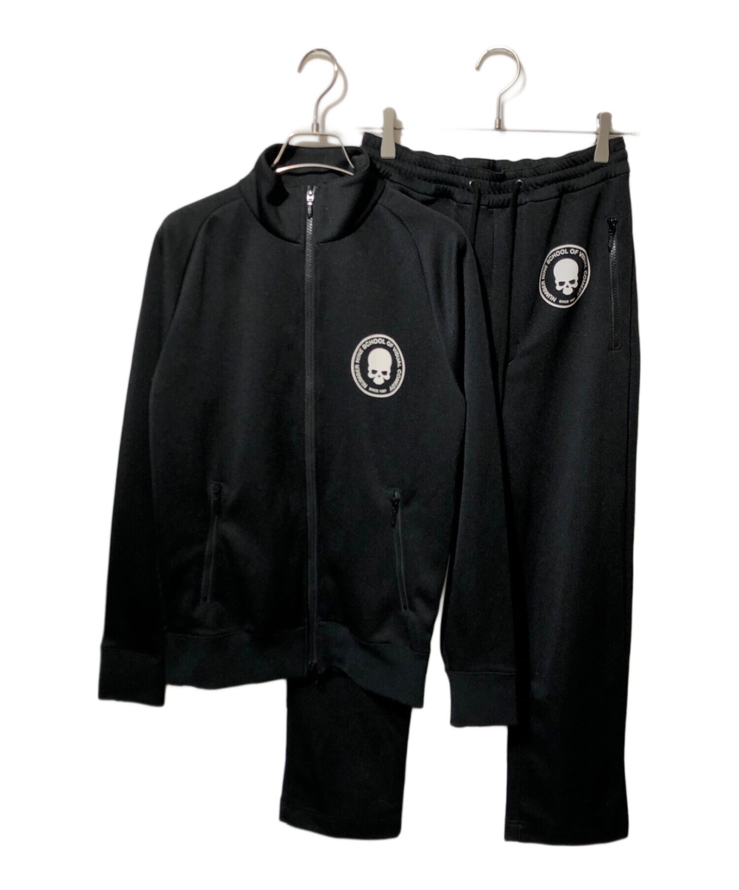 [Pre-owned] NUMBER (N)INE SHOOL OF VISUAL COMEDY skull print set-up/tr ...