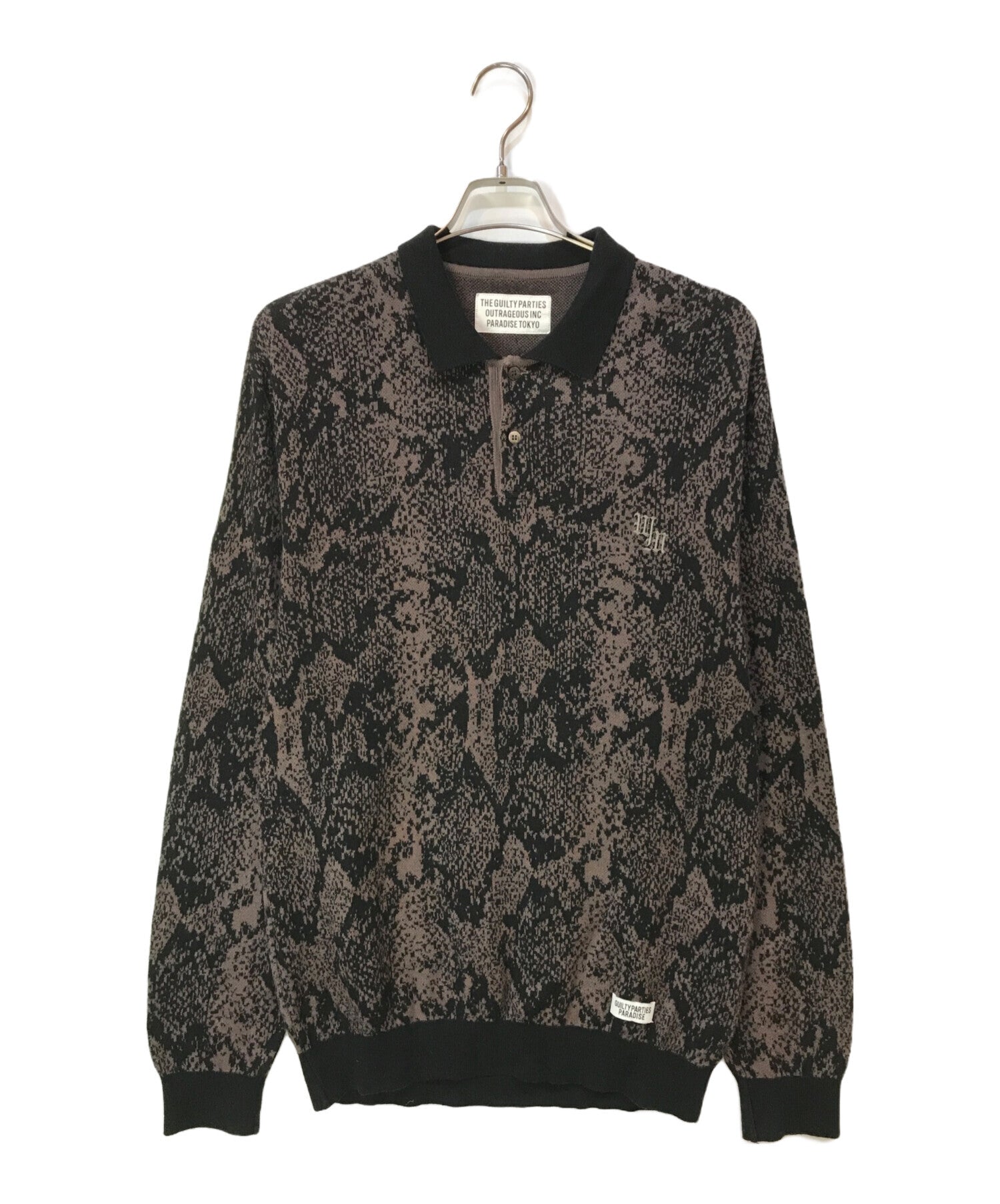 [Pre-owned] WACKO MARIA PYTHON KNIT POLO SHIRT – Archive Factory