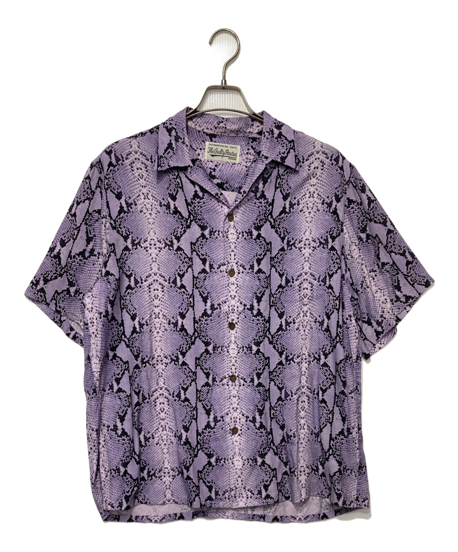 [Pre-owned] WACKO MARIA Python Pattern Open Collar Shirt – Archive Factory
