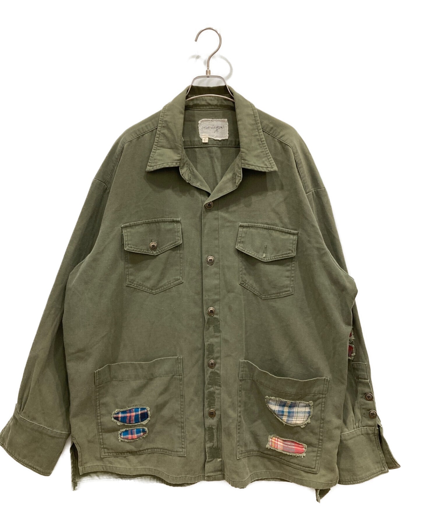 [Pre-owned] GREG LAUREN Boxy Studio Shirt Boxy Studio Shirt Military C ...