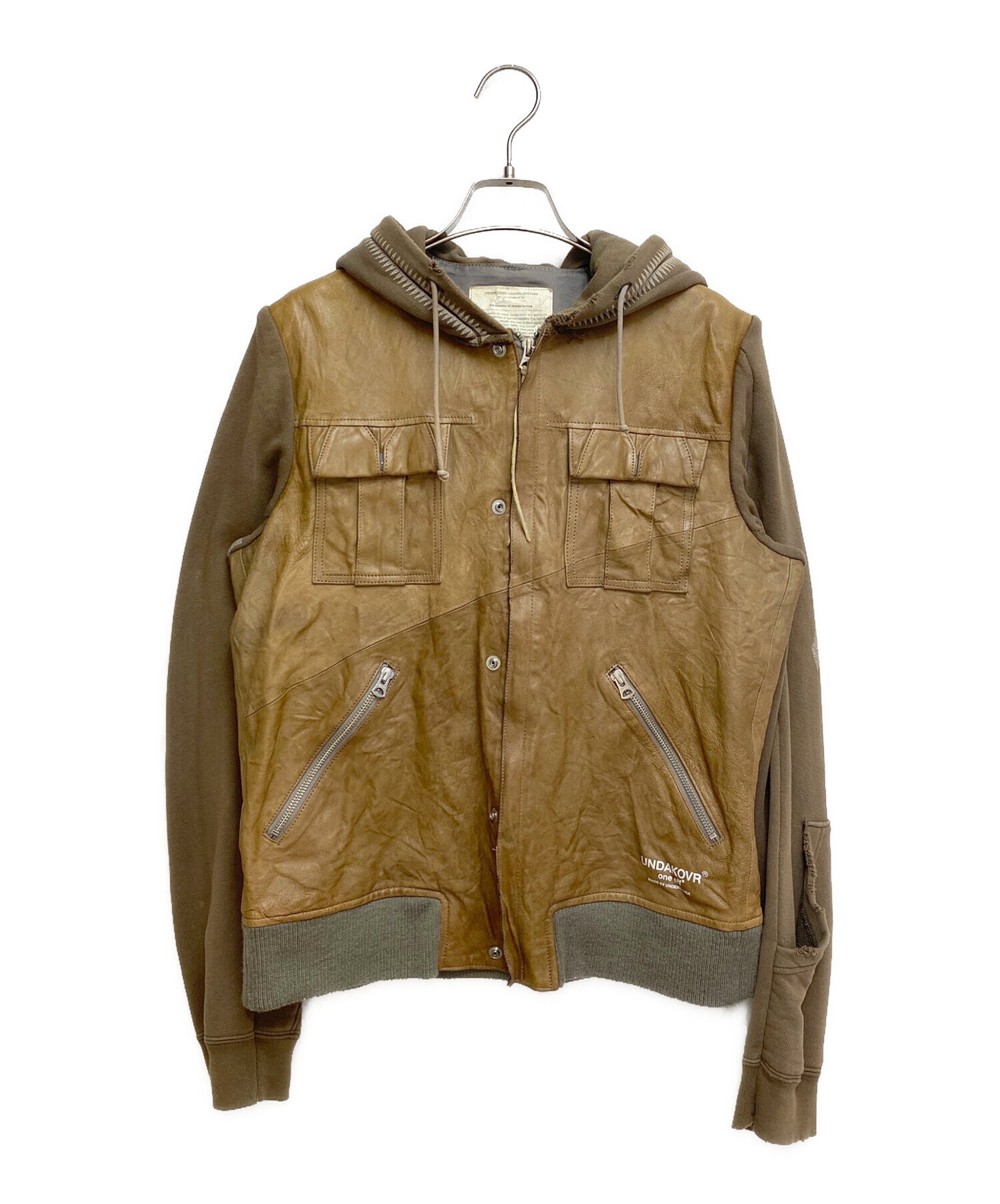 [Pre-owned] UNDERCOVERISM one off Remake Leather Hoodie F4209 – Archive ...