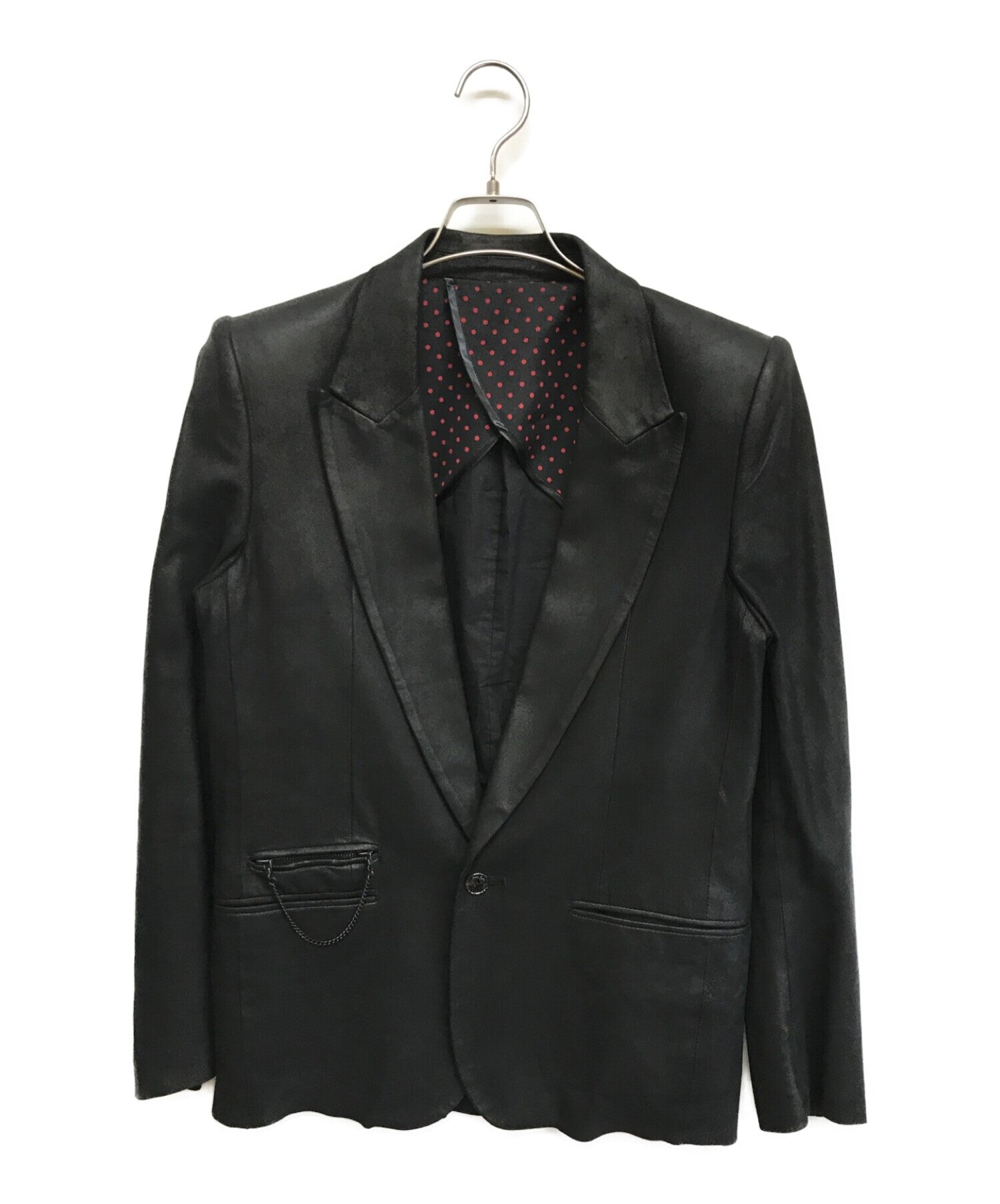 [Pre-owned] NUMBER (N)INE Sheepskin Suede Dot Lined Tailored Jacket ...