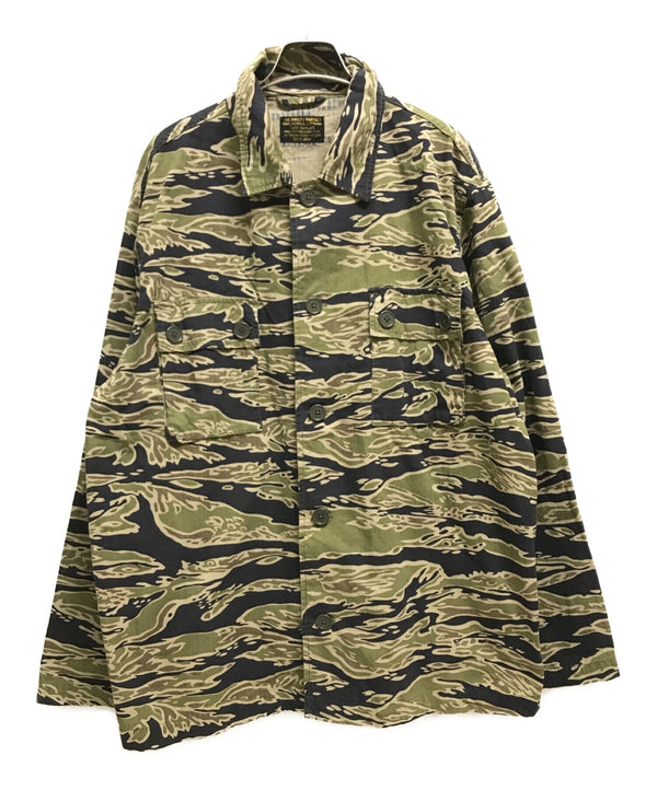 [Pre-owned] WACKO MARIA Tiger camo jacket military back print god bles ...