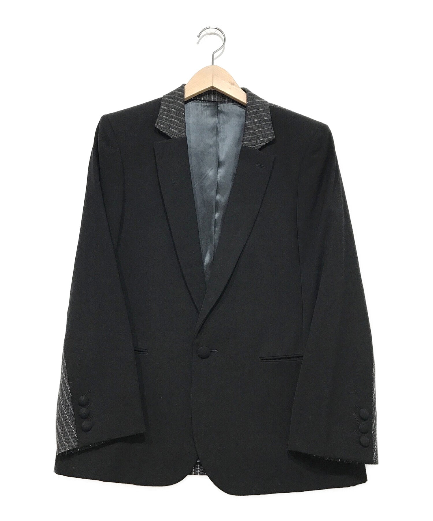 [Pre-owned] NUMBER (N)INE 1B Stripe Switched Tailored Jacket – Archive ...